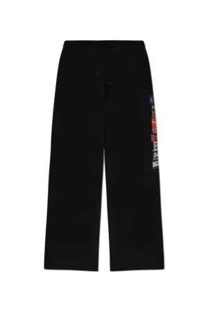 Balenciaga Sweatpants With Print - Black