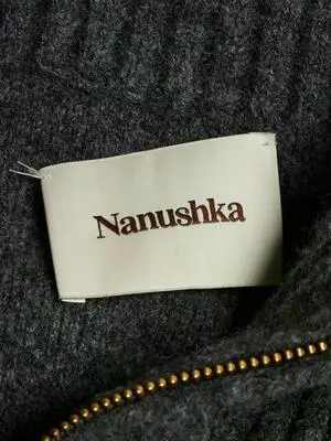 Nanushka Zed Oversized High-neck Sweater - Grey