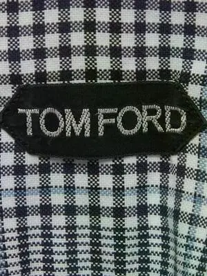 TOM FORD Check-pattern Flap-pocket Cotton Shirt