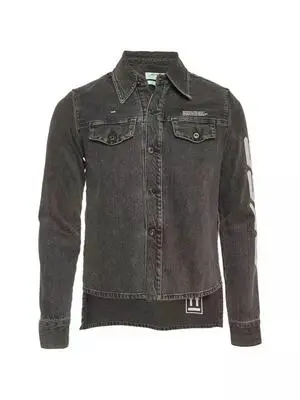Off-White Graphic Print Denim Jacket