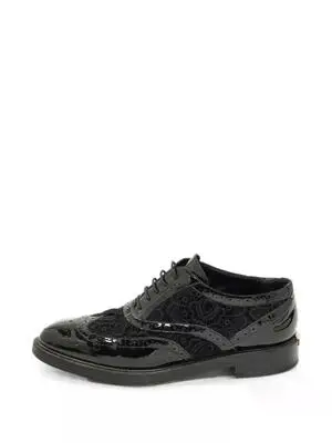 Burberry Patent Lace-panel Brogues