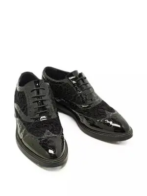 Burberry Patent Lace-panel Brogues
