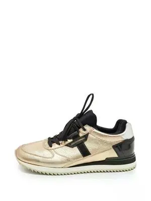 Dolce & Gabbana Perforated Leather Lace-up Sneakers