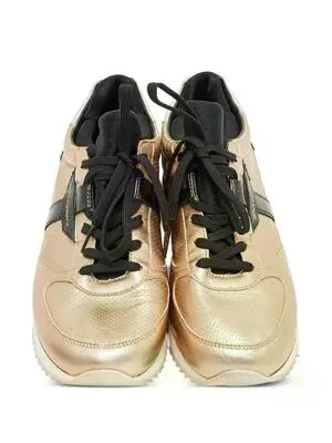 Dolce & Gabbana Perforated Leather Lace-up Sneakers
