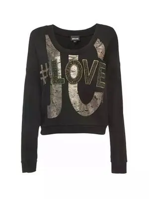 Just Cavalli Logo Sweatshirts Hoodies For Women