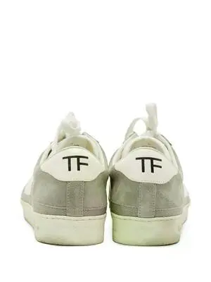 TOM FORD Suede And Leather Low-top Sneakers