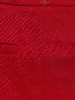 COURREGES Wool Maxi Skirt With Front Slit