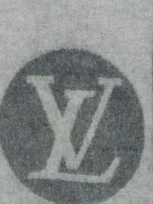 LOUIS VUITTON Monogram Fringed Scarf
