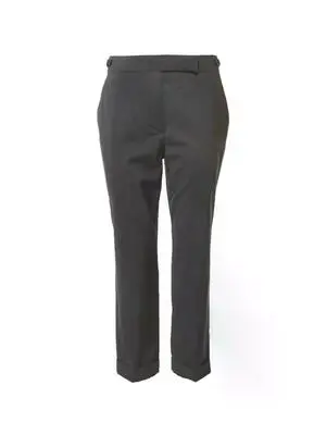 Prada Wool Straight-fit Button-tab Trousers