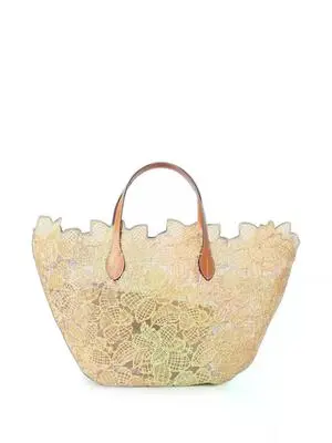 Ermanno Scervino Floral Lace Tote Bag