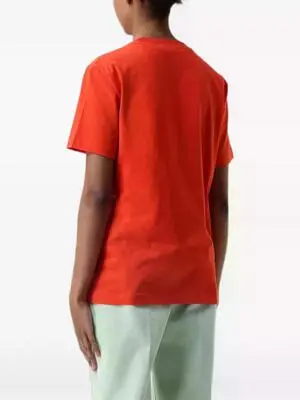 MSGM Logo Print Cotton T-shirt