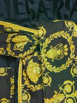 Versace Baroque Print Belted Bathrobe