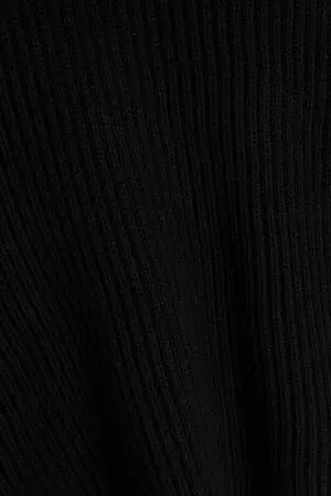 Zimmermann Striped Ribbed Wool Sweater - Black