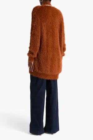 Zimmermann Crystalembellished Brushed Knitted Cardigan