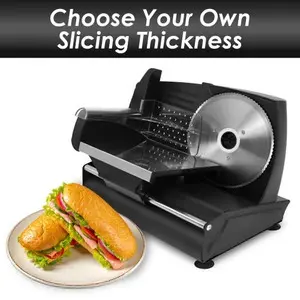 ELITE CUISINE Electric Food Slicer With Adjustable Blade