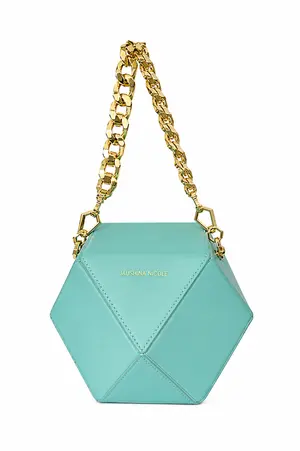 JAUSHINA NICOLE Tetra Top Handle Bag - Turquoise