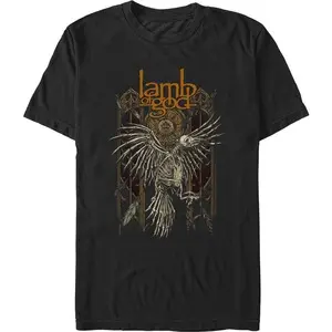 LAMB OF GOD The Raven Skeleton Short Sleeve Graphic T-shirt - Black