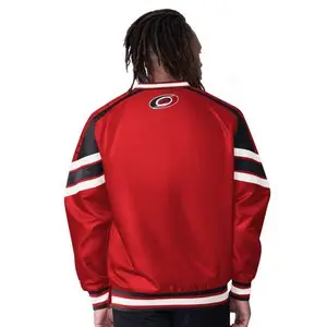 STARTER Carolina Hurricanes V-neck Pullover Jacket