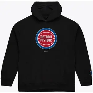 Mitchell & Ness Detroit Pistons Basic Fleece Hoodie - Black