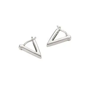 ARMINE + AMBROSE The A's Huggie Earrings - Silver