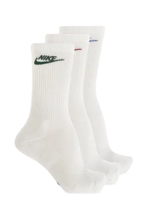 Nike Three-pack Of Socks With Logo - White