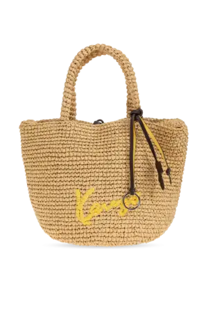 Kenzo Bag With Embroidered Logo - Beige