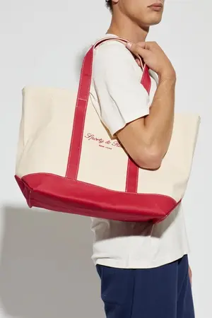 SPORTY & RICH Marine" Collection Canvas Tote Bag
