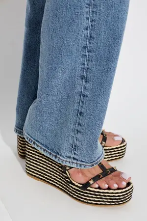 Valentino Garavani Wedge Sandals With Studs