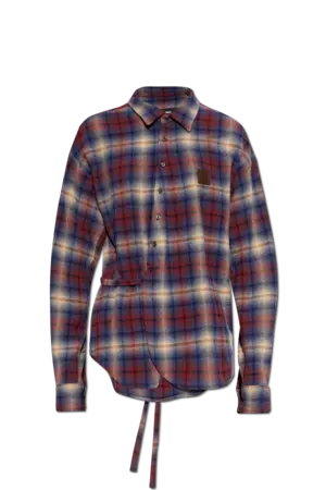 Dsquared2 Plaid Shirt With Tie Waist - Multicolour