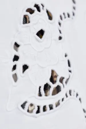 GANNI T-shirt With Openwork Pattern
