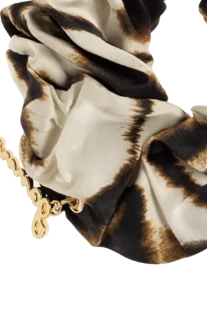 GANNI Hair Scrunchie With Animal Motif