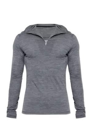 JIL SANDER Sweater With A Zip Collar - Grey