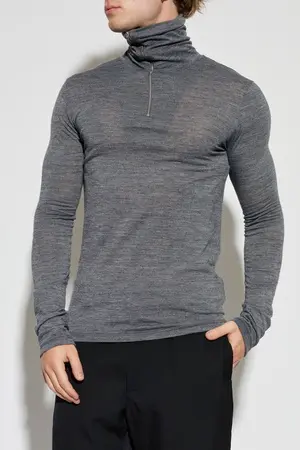 JIL SANDER Sweater With A Zip Collar