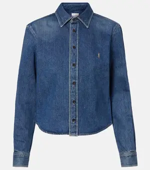 Saint Laurent Denim Shirt - Blue