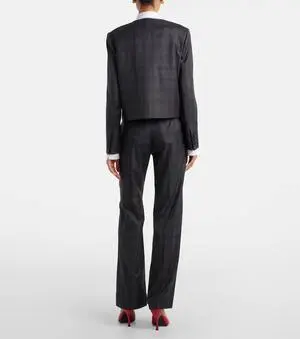 BLAZÉ MILANO Lundy Virgin Wool Flared Pants