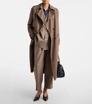 BLAZÉ MILANO Assel Cotton-blend Trench Coat