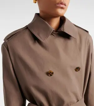 BLAZÉ MILANO Assel Cotton-blend Trench Coat