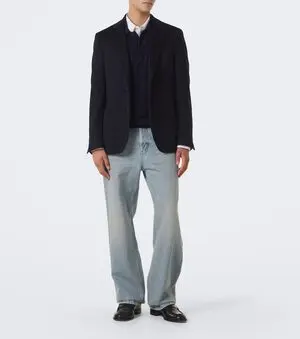 LARDINI Cashmere Blazer - Blue