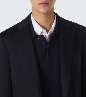LARDINI Cashmere Blazer - Blue