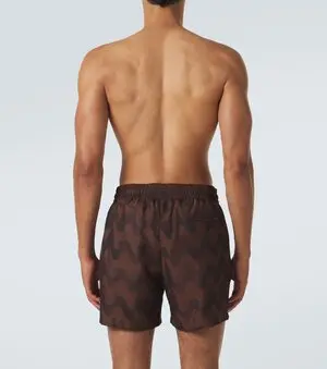 Frescobol Carioca Rio Printed Jacquard Swim Trunks