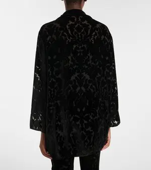 Gucci Floral Devoré Velour Shirt