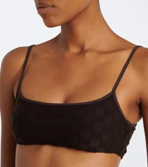 Gucci Gg Terry-trimmed Bikini