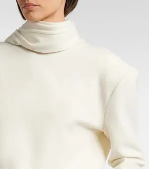 Magda Butrym Draped Scarf-detail Sweatshirt