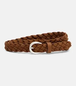 DEHANCHE Braided Leather Belt - Brown