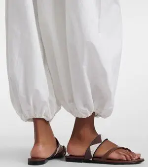 Polo Ralph Lauren Cotton And Silk Balloon Pants - White