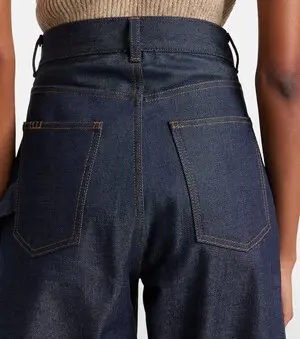 JW Anderson Twisted Embroidered Straight Jeans
