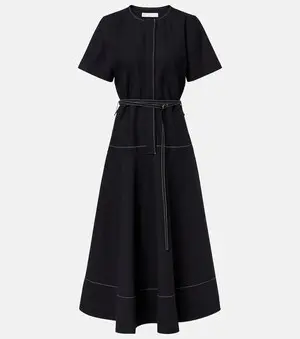 Proenza Schouler Label Elizabeth Belted Midi Dress - Black
