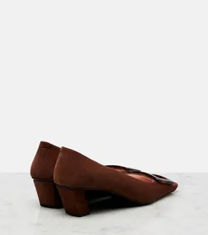 ROGER VIVIER Belle Vivier Suede Pumps