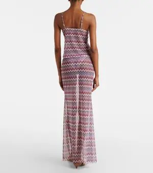 BANANHOT Solay Chevron Maxi Skirt