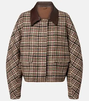 Brunello Cucinelli Checked Wool & Alpaca-blend Jacket - Multicoloured
